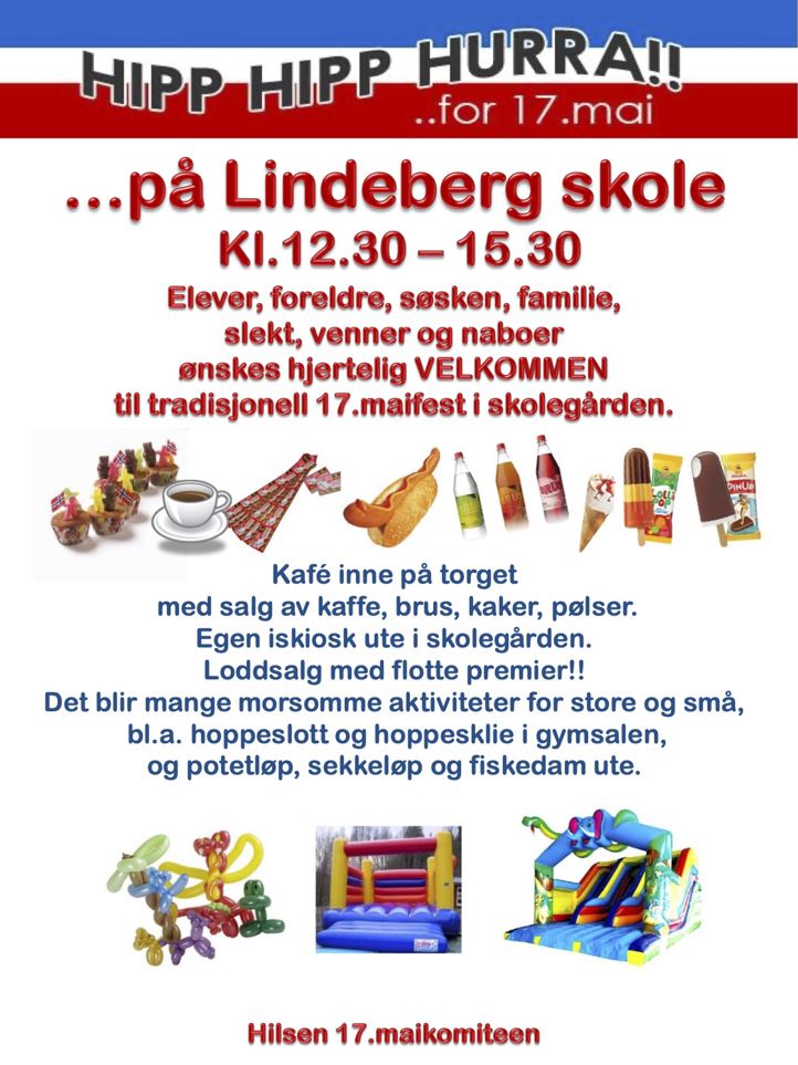 17.mai program på Lindeberg skole